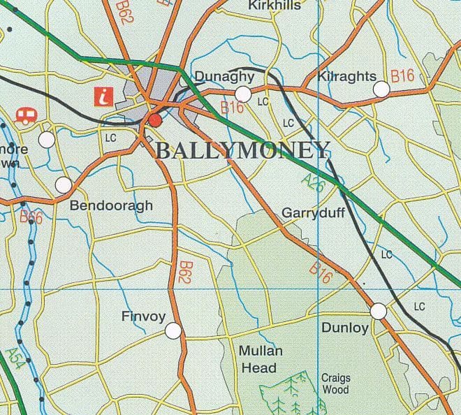 Ordnance Survey Ireland Road Map - North - 1 250 000