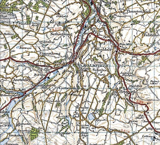 Ordnance Survey One Inch Map - New Popular Edition 1940 - 1948 at 1 50 000