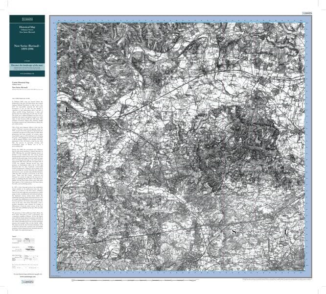 Ordnance Survey One Inch Map - New Series Revised 1893 - 1903 at 1 50 000