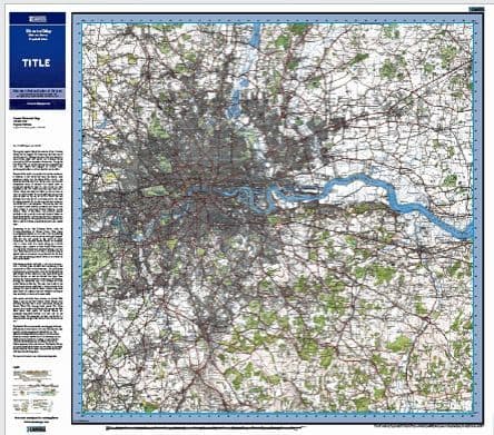 Ordnance Survey One Inch Map - Popular Edition 1919 -1926 at 1 50 000