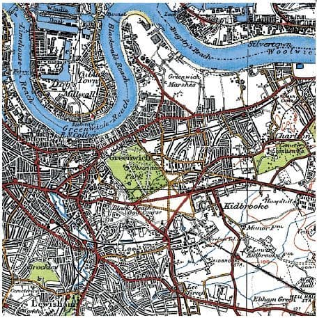 Ordnance Survey One Inch Map - Popular Edition 1919 -1926 at 1 50 000