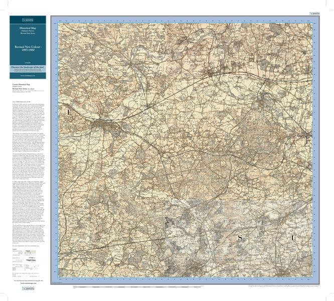 Ordnance Survey One Inch Map - Revised New Colour 1897 - 1912 at 1 50 000