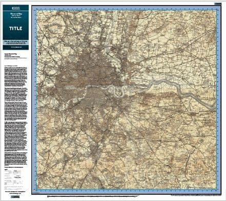 Ordnance Survey One Inch Map - Revised New Colour 1897 - 1912 at 1 50 000