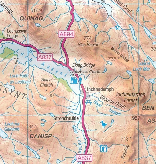 Ordnance Survey Road Map 1 - Northern Scotland