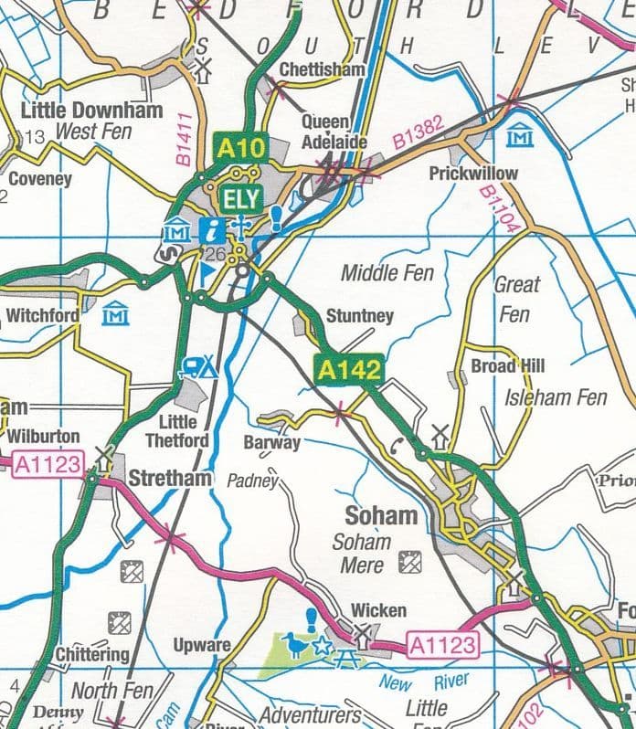 Ordnance Survey Road Map 5 - East Midlands & East Anglia