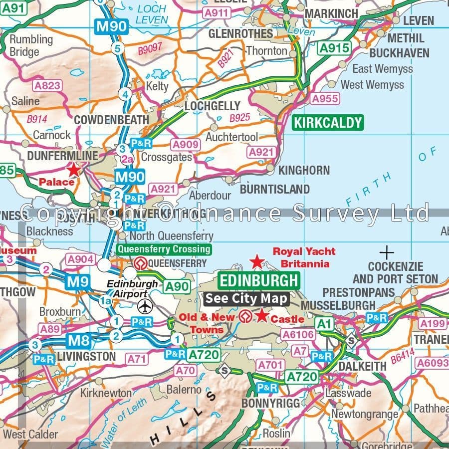 Ordnance Survey Route Map Great Britain