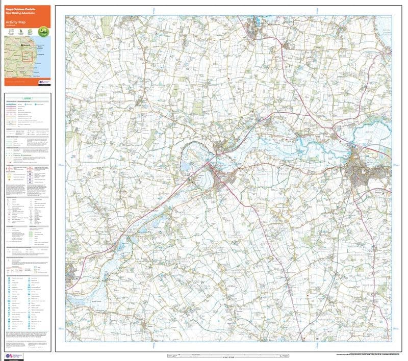 OS Activity Customisable Map - 1 25 000 Flat
