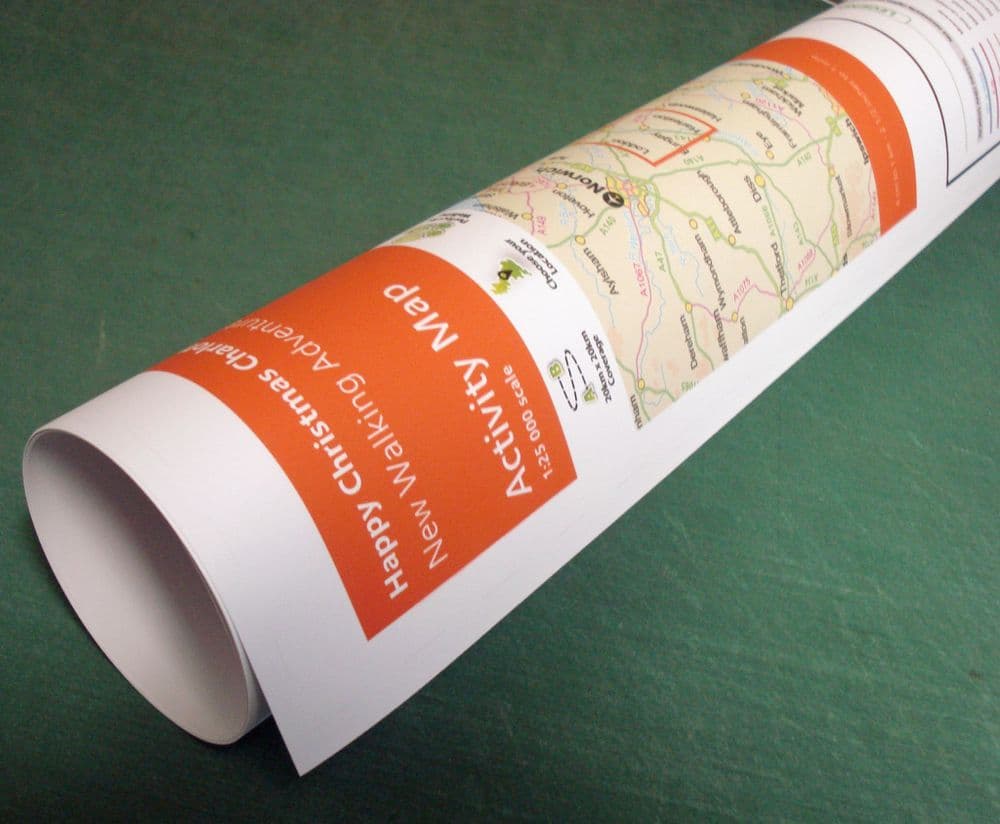 OS Activity Customisable Map - 1 25 000 Flat