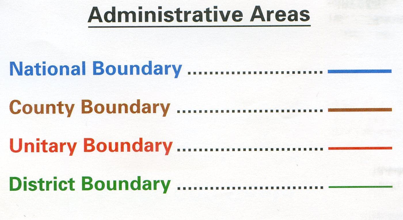 OS Administrative Boundary Map Local Government - Sheet 7 - Wales and ...