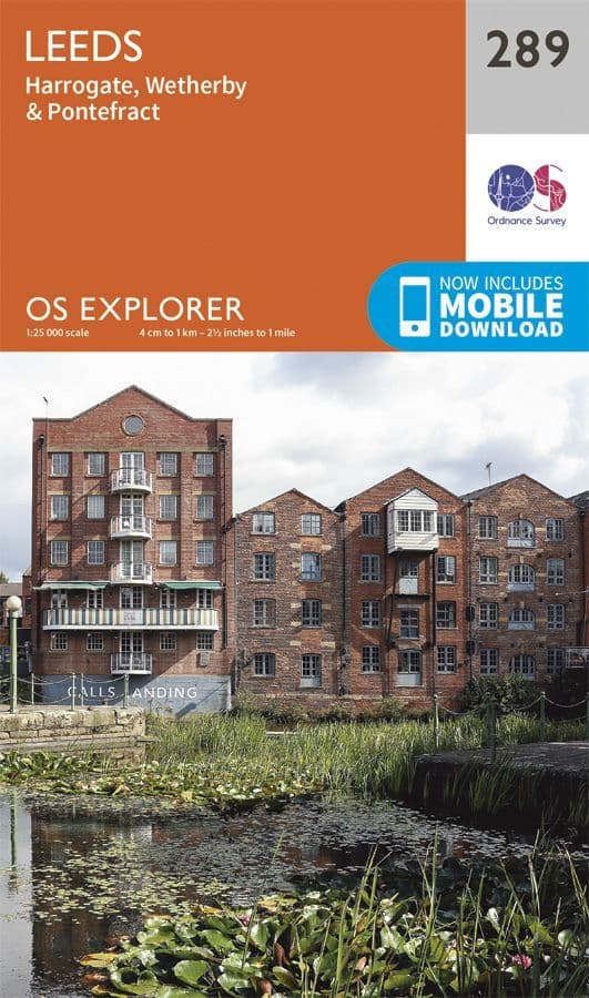 OS Explorer 289 - Leeds Harrogate Wetherby and Pontefract