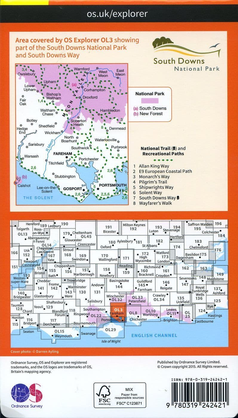 OS Explorer OL 03 Meon Valley