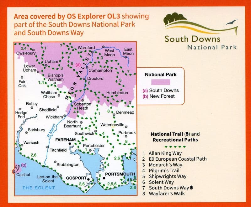 OS Explorer OL 03 Meon Valley