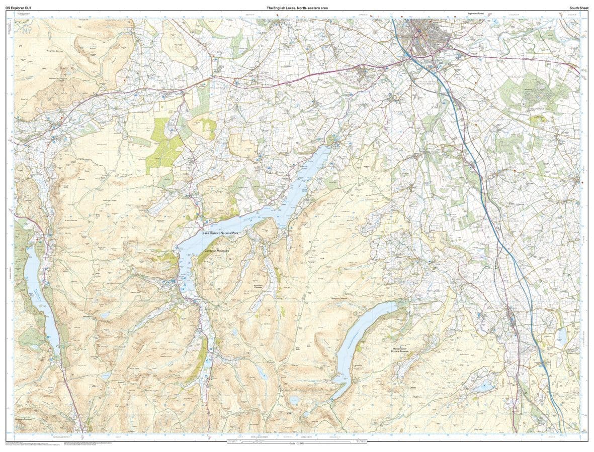 OS Explorer OL 05 The English Lakes - North Eastern Area