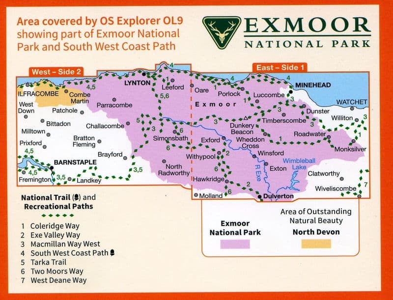 OS Explorer OL 09 Exmoor