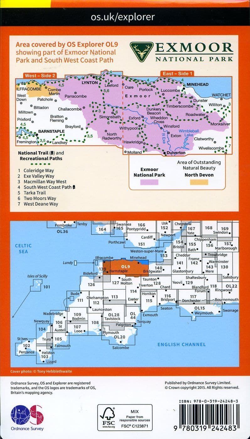 OS Explorer OL 09 Exmoor