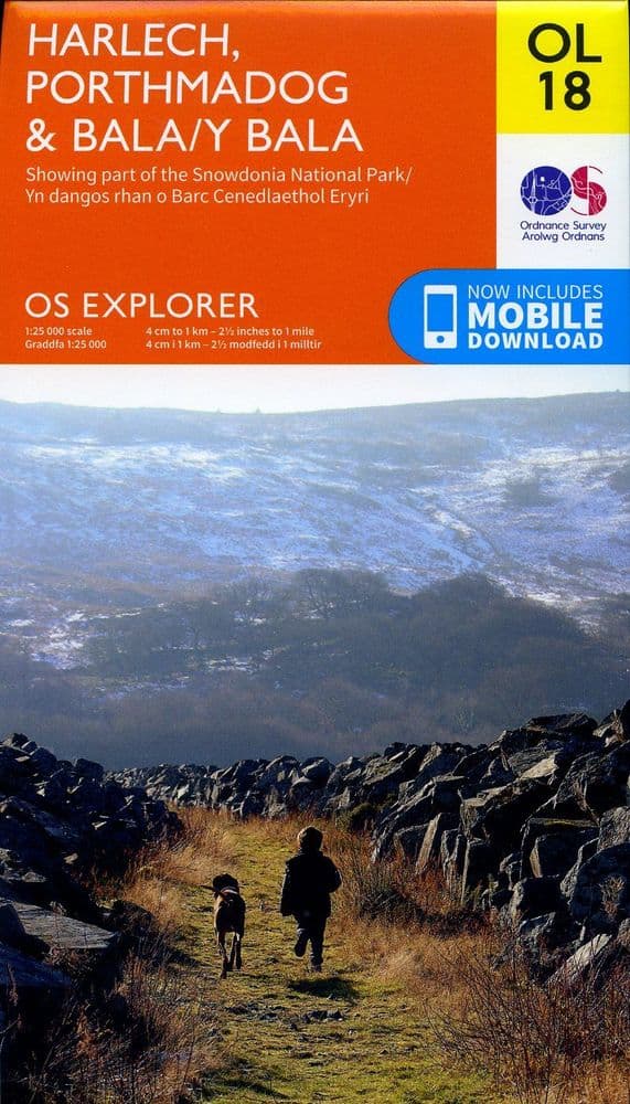 OS Explorer OL 18 Harlech Porthmadog