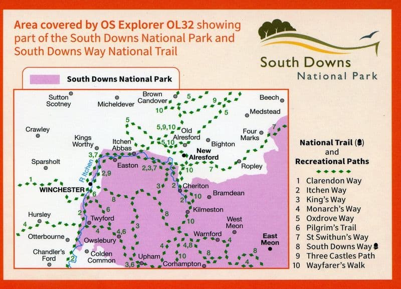 OS Explorer OL 32 Winchester