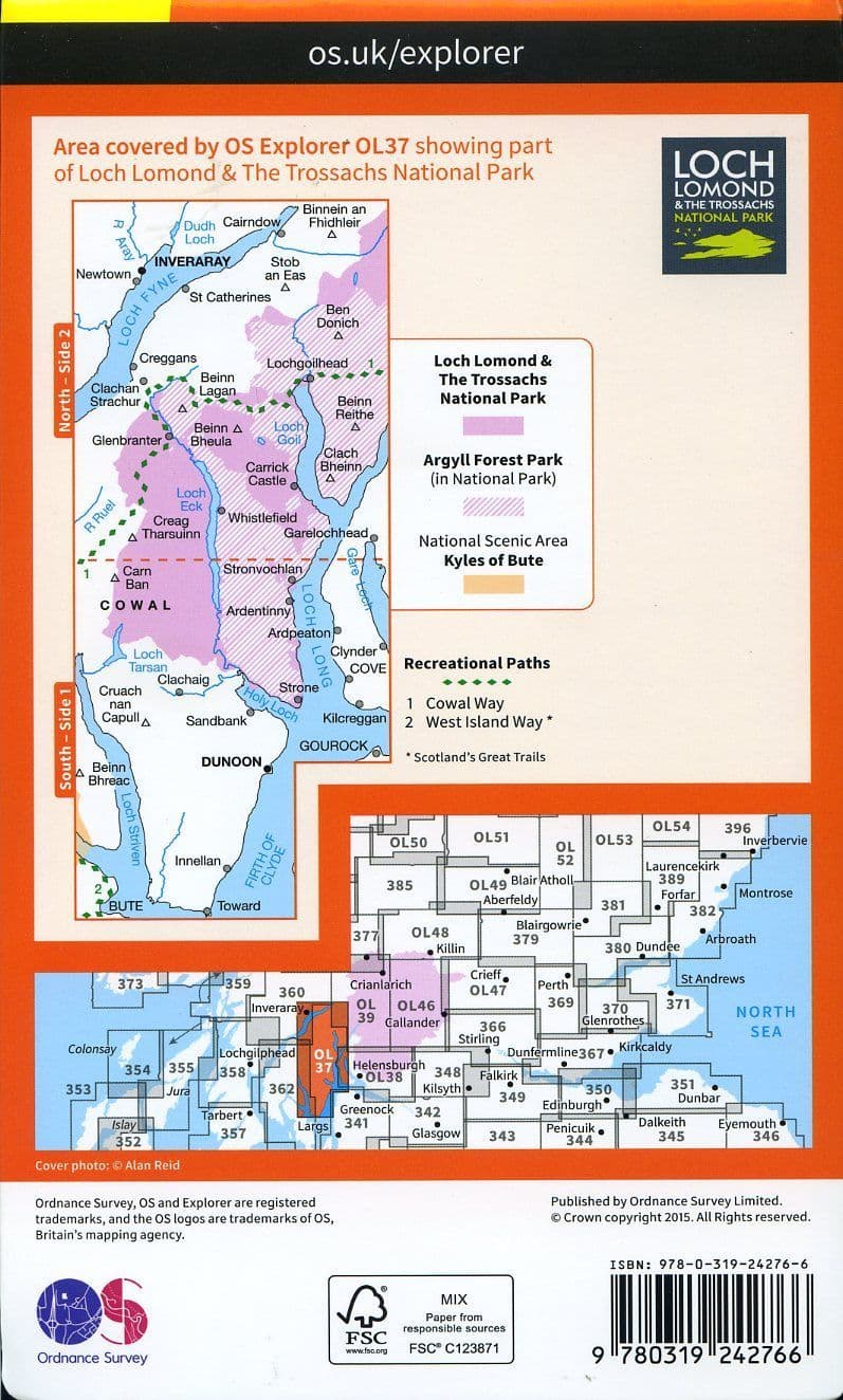 OS Explorer OL 37 Cowal East