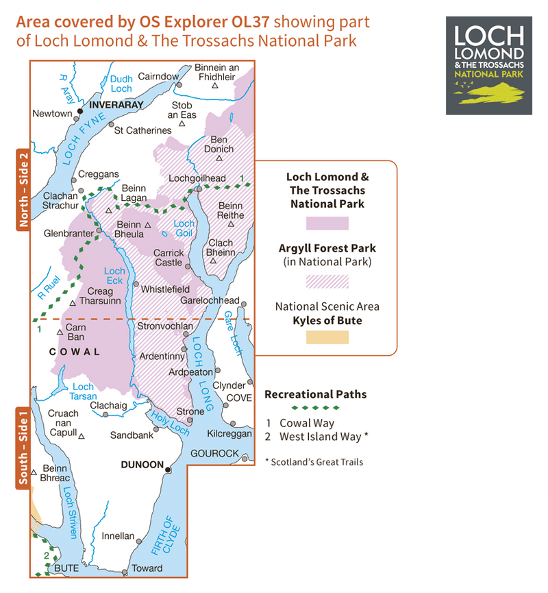 OS Explorer OL 37 Cowal East