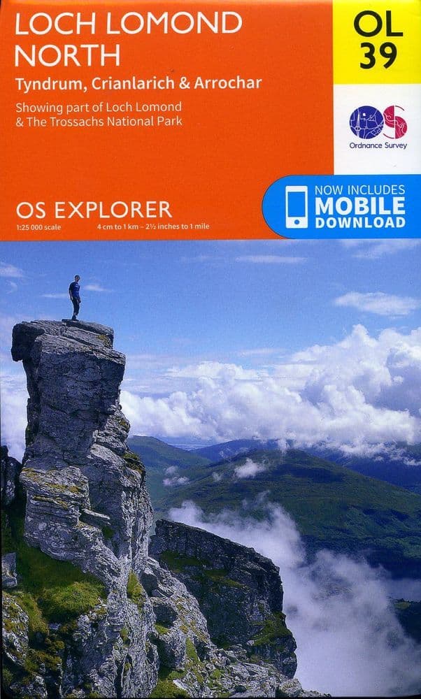 OS Explorer OL 39 Loch Lomond North