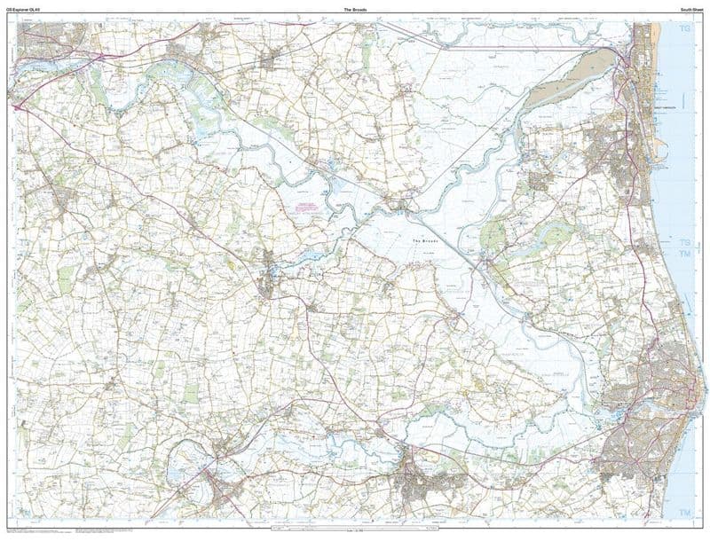 OS Explorer OL 40 The Broads