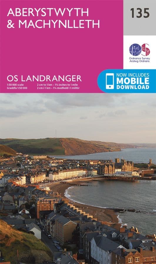 OS Landranger 135 Aberystwyth and Machynlleth