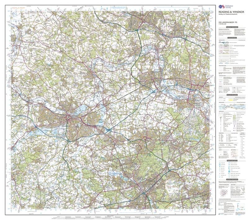 OS Landranger 175 Reading and Windsor