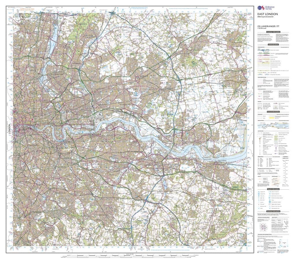 OS Landranger 177 East London