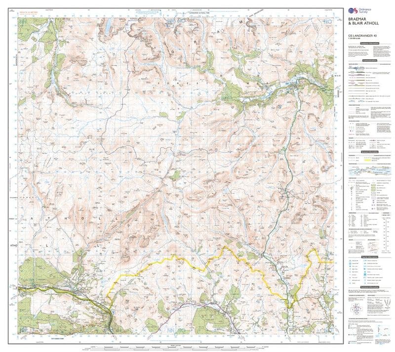 OS Landranger 43 Braemar and Blair Atholl