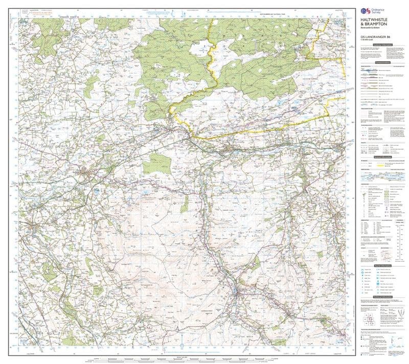 OS Landranger 86 Haltwhistle and Brampton
