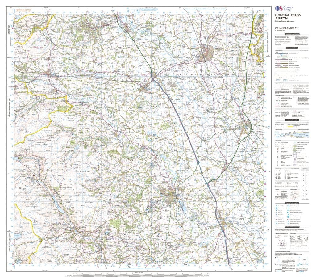 OS Landranger 99 Northallerton and Ripon