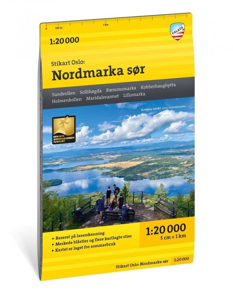 Oslo - Nordmarka South - Hiking Map - Calazo NO TR 040