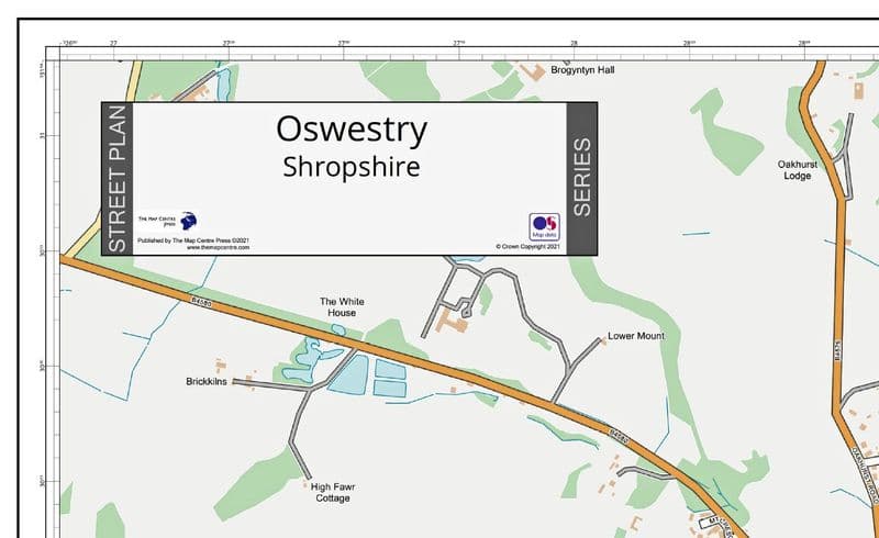 Oswestry Street Map