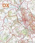 Oxford - OX - Postcode Sector Wall Map