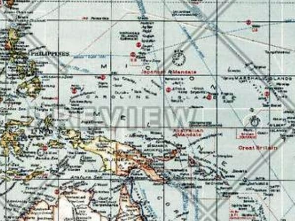 Pacific Ocean Theater of War 1942 - Published 2001 by National Geographic