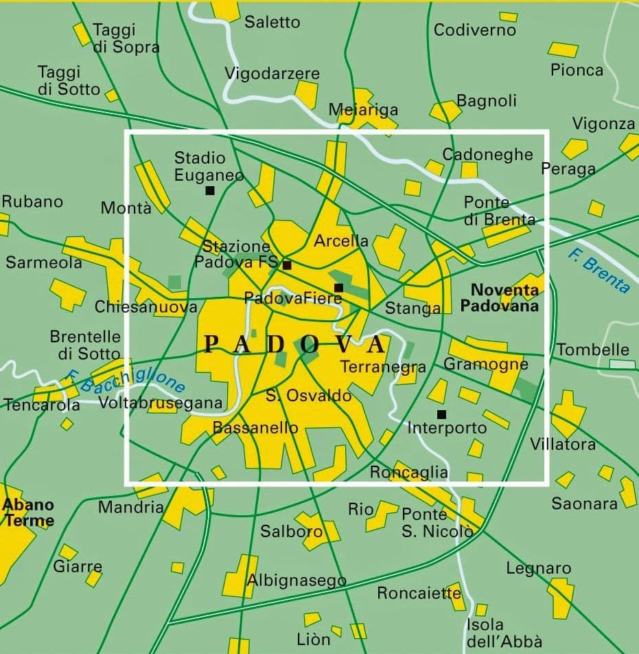 Padova Street Map - TCI