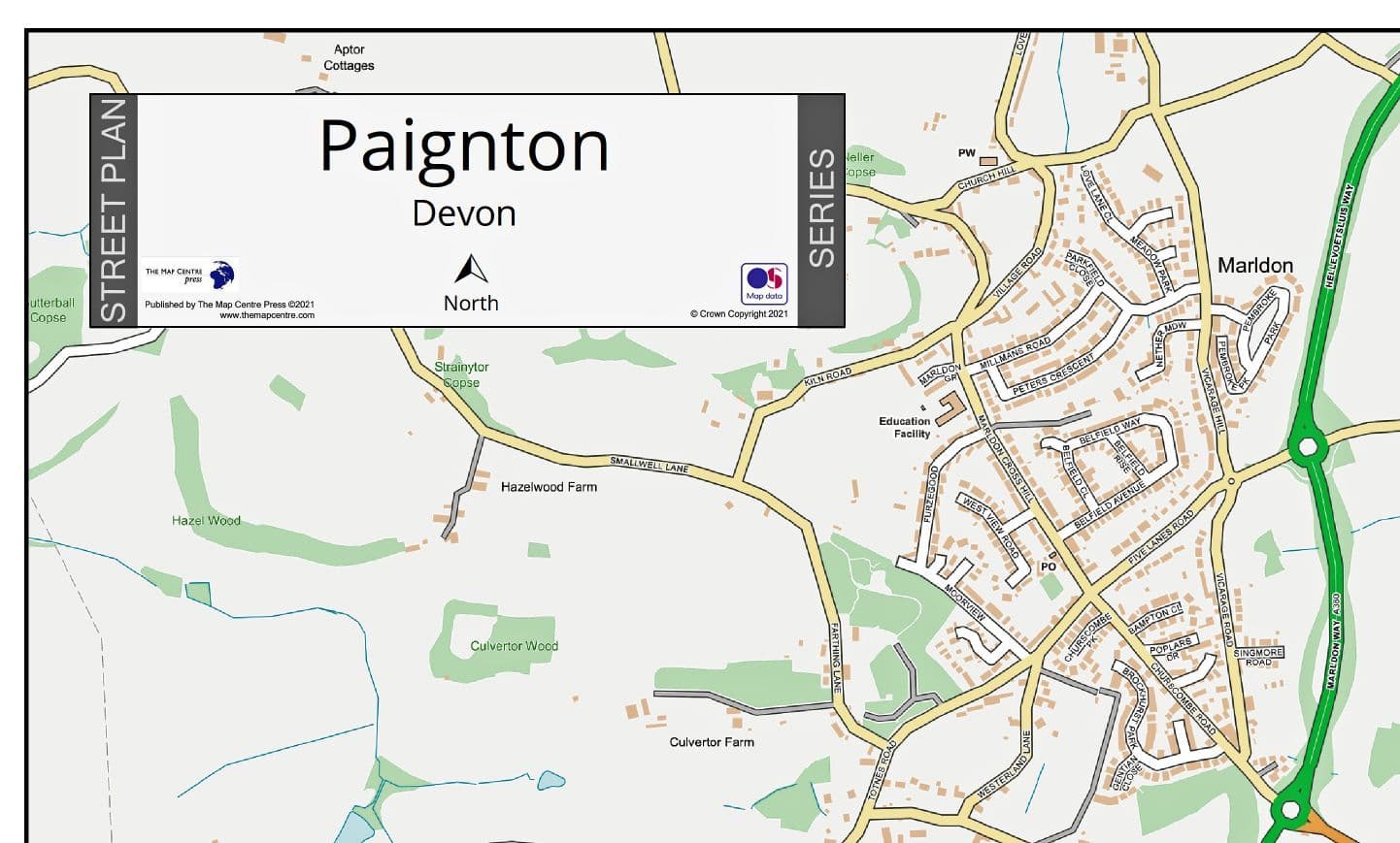 Paignton Street Map