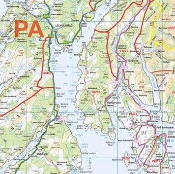 Paisley - PA - Postcode Sector Wall Map