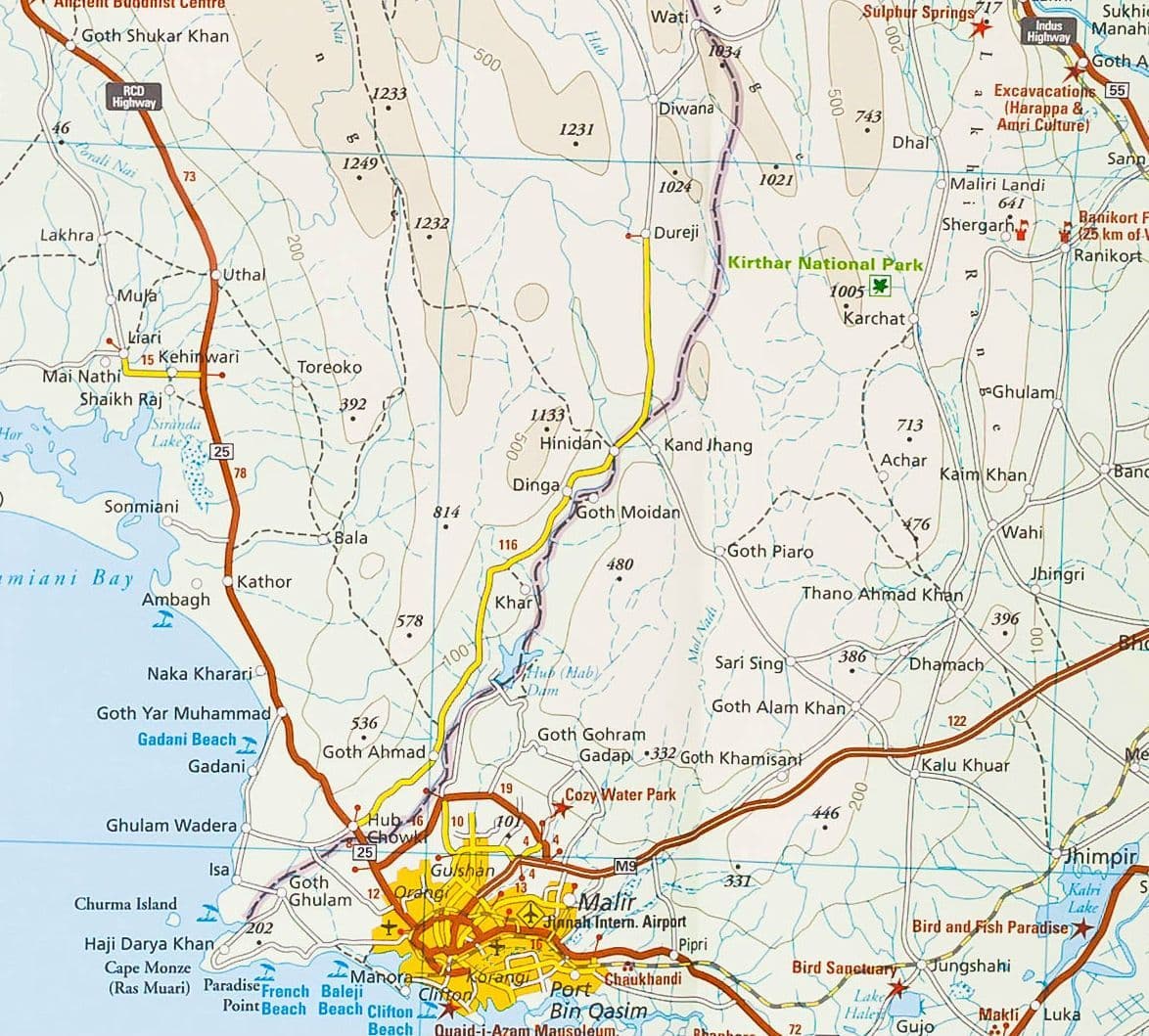 Pakistan - Road Map - Reise