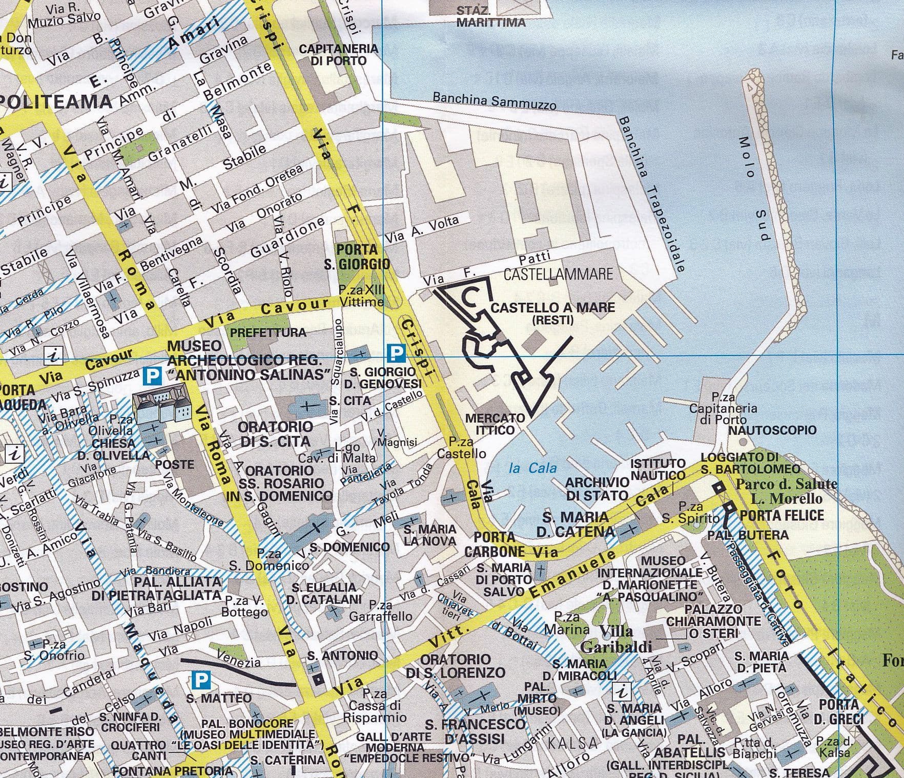 Palermo - Mini Street Map - TCI