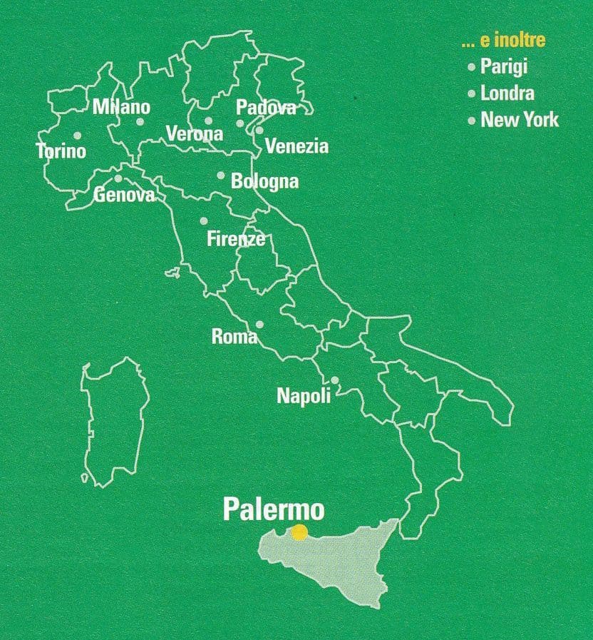 Palermo Italy Map
