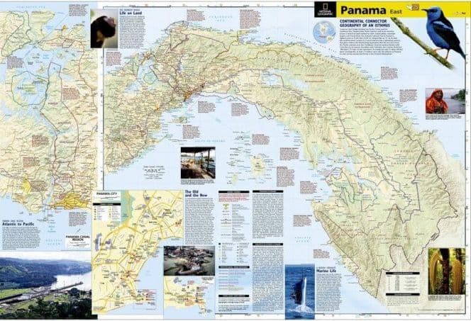 Panama Adventure Map - National Geographic