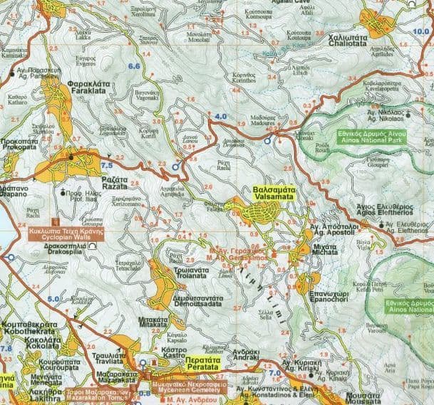 Patmos / Lipsi Island Map - Orama