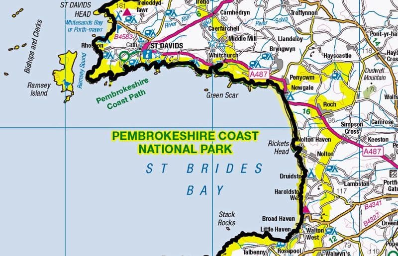 Pembrokeshire Coast Path - Wall Map