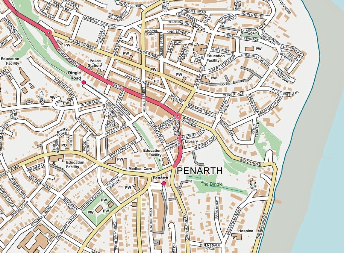 Penarth Street Map