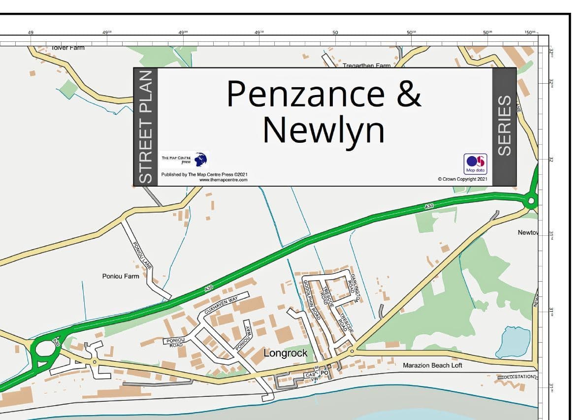 Penzance Street Map