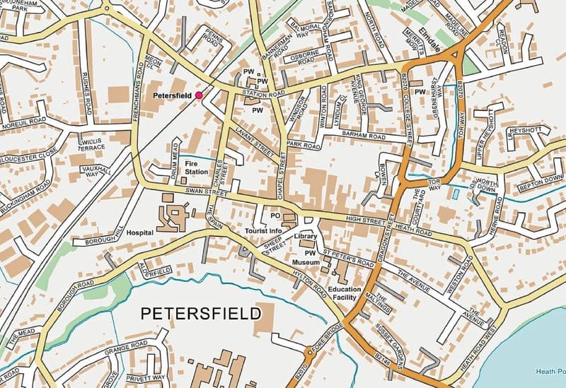 Petersfield Street Map