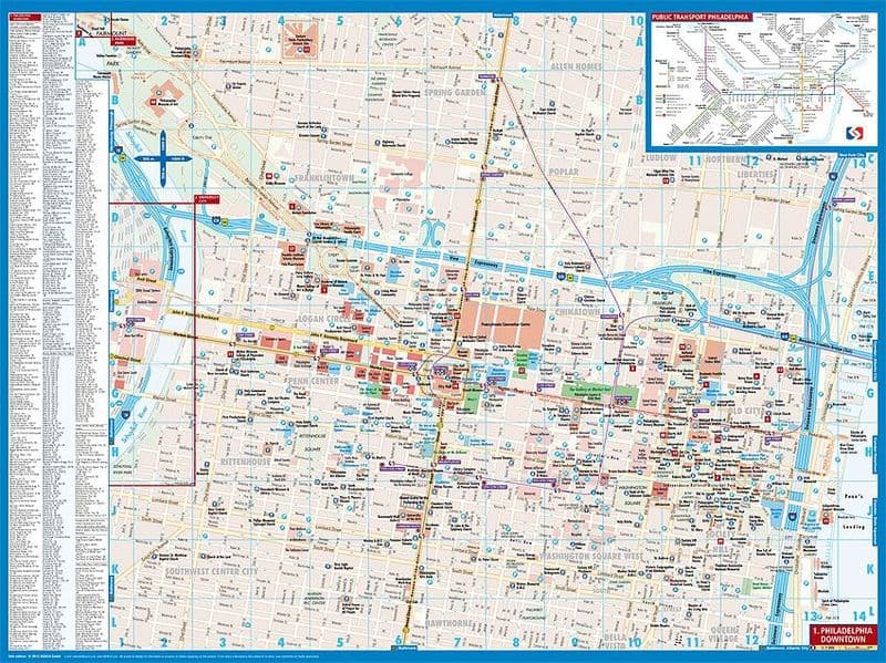 Philadelphia Street Map - Borch