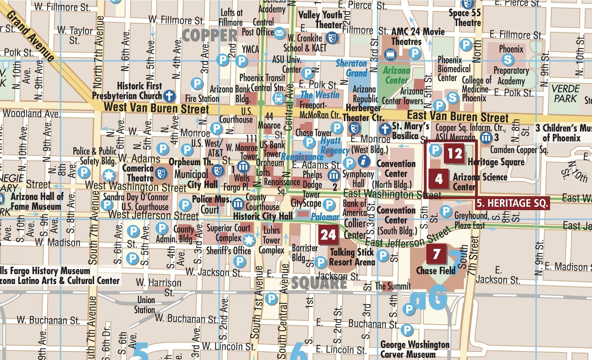Phoenix City Map - Borch
