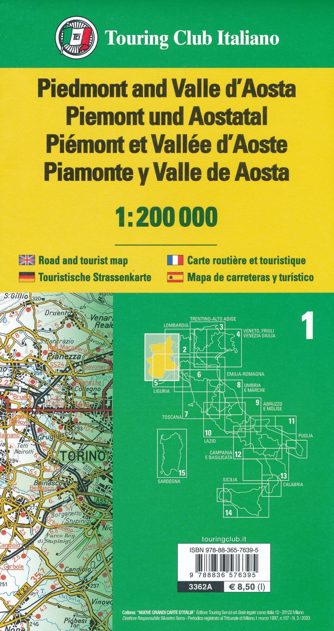 Piemonte and the Valle d Aosta - TCI Road Map